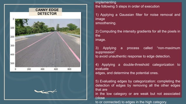 road lane detection.pptx | Cameras and Camcorders | Consumer Electronics