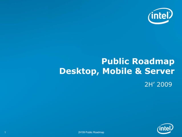 Intel Roadmap | PDF