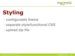 Magnolia CMS Roadmap - Beyond 5.0 | PPT