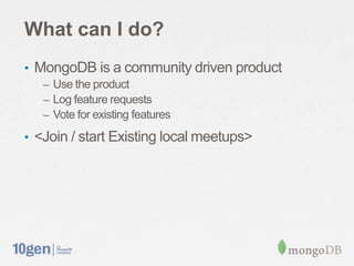 MongoDB Roadmap | PPT
