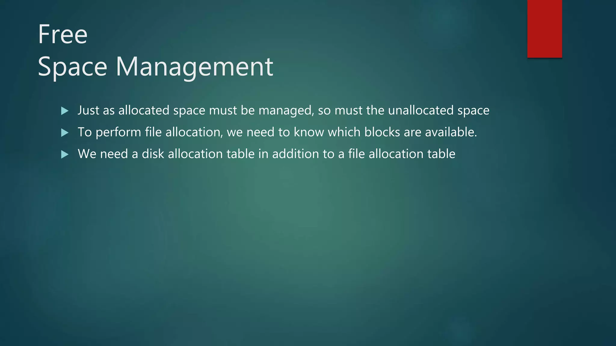 Secondary Storage Management | PPTX