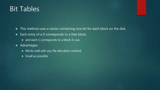 Secondary Storage Management | PPTX