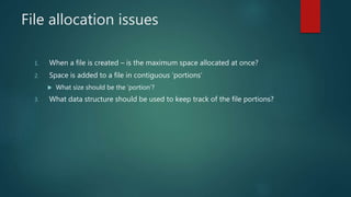Secondary Storage Management | PPTX