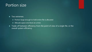 Secondary Storage Management | PPTX