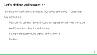 Roadmap for Initiating Joint Collaborations | PDF