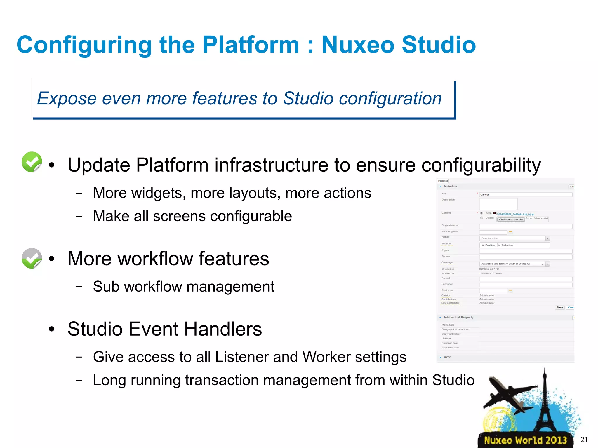 [Nuxeo World 2013] Roadmap 2014 - Technical Part | PPT