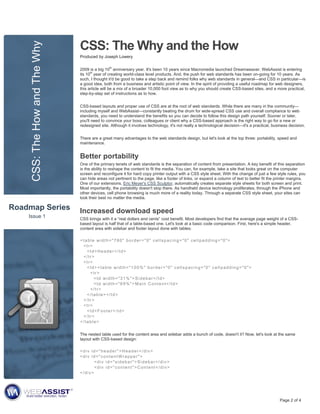 Roadmap 01 | PDF | Web Design and HTML | Internet