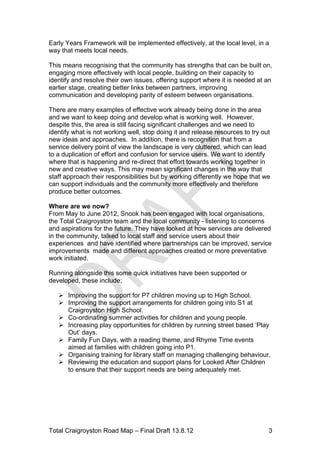 Total Craigroyston draft road map | PDF