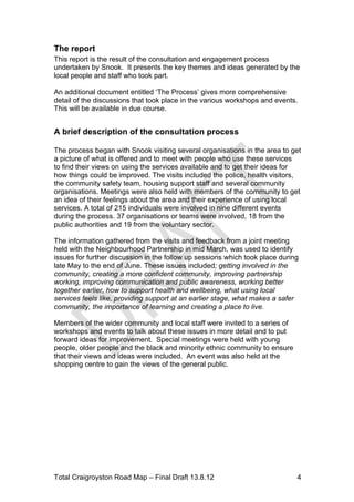 Total Craigroyston draft road map | PDF