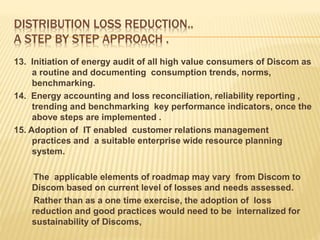 Roadmap for distribution loss reduction.. a step by step approach | PPT