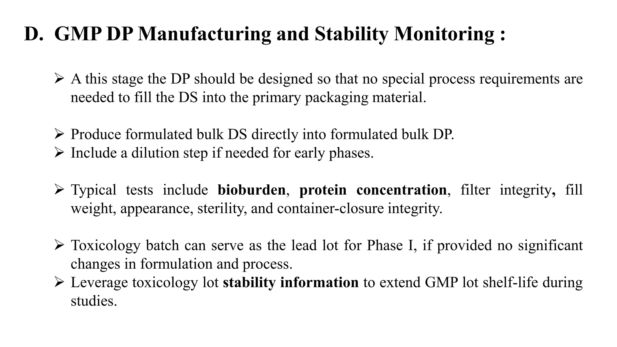 Roadmap for Drug Product Development and Manufacturing of Biologics.pptx