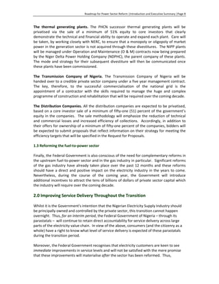 Roadmap for power sector reform full version | PDF