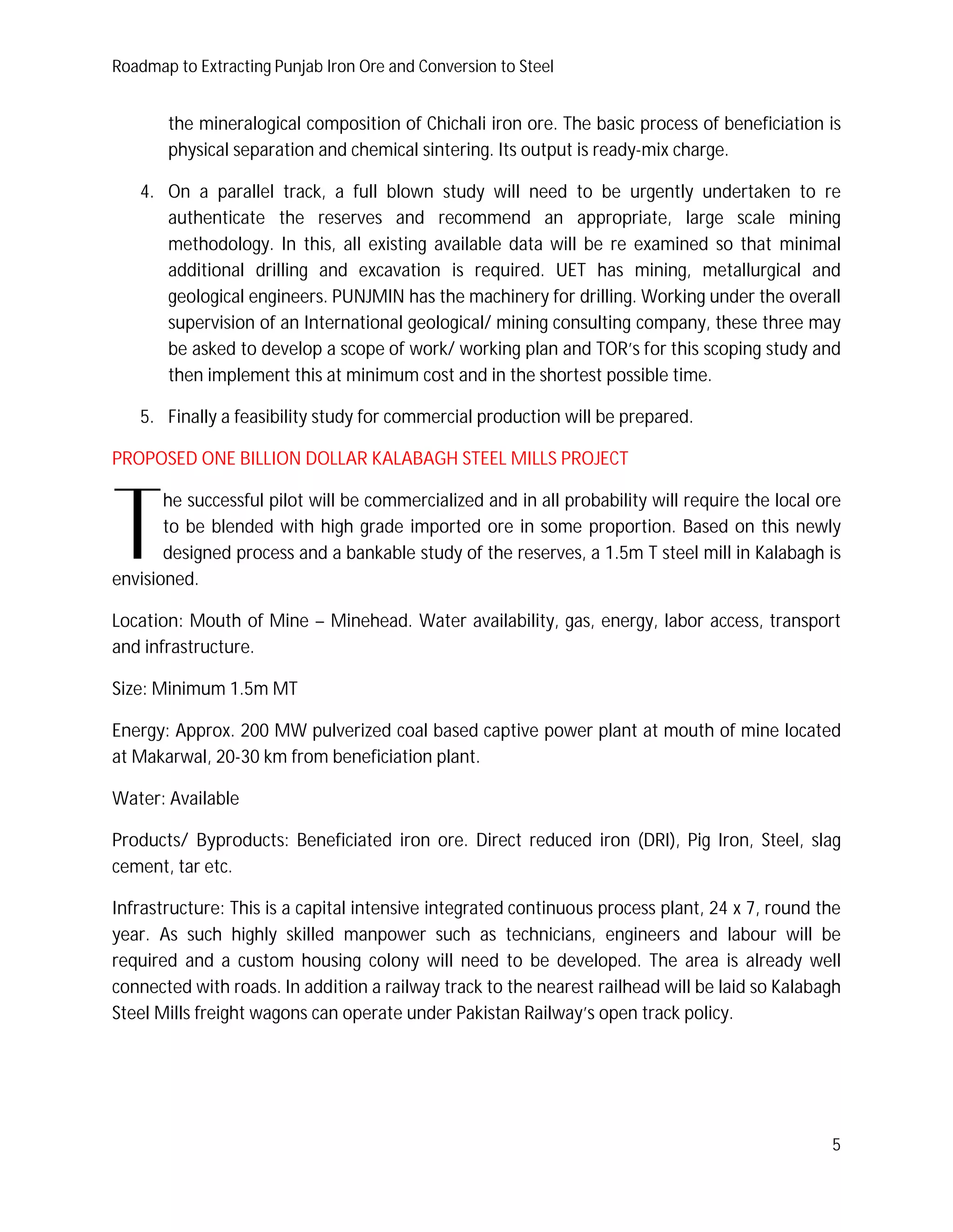 Road Map for Punjab Iron ore | PDF