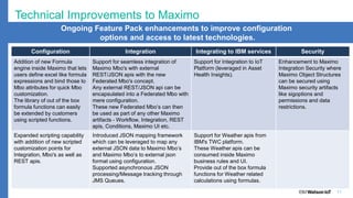 Roadmap imug Maximo product update Nov 2017 | PPTX