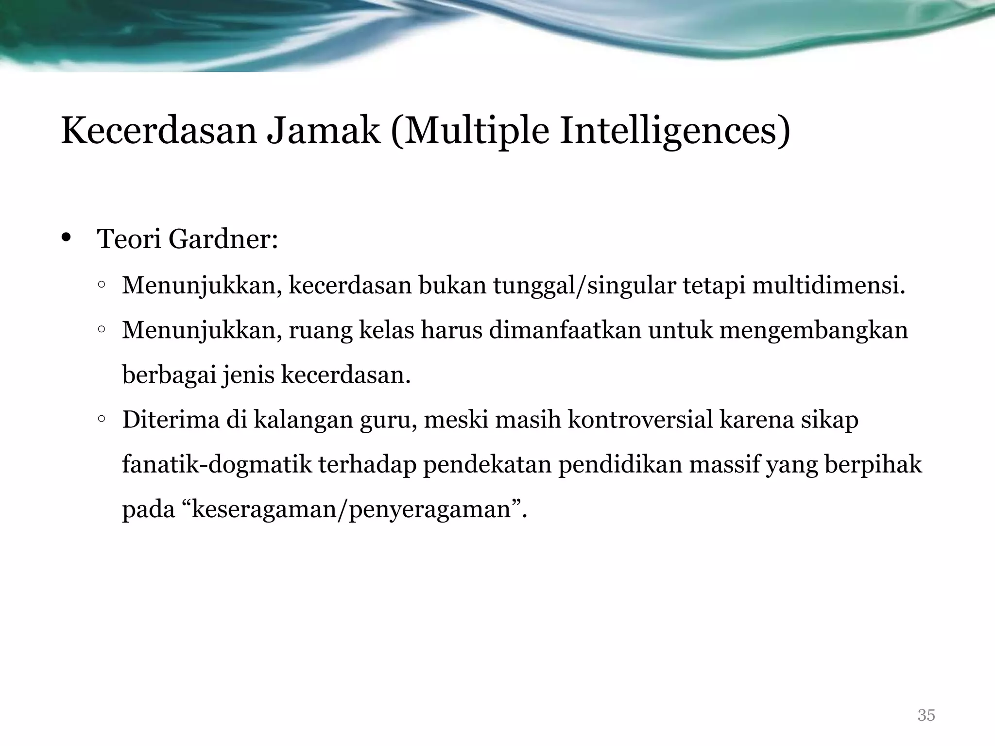 Menemukan Road Map Masa Depan Melalui Multiple Intelligences Oleh Edy Suhardono. Diunggah oleh ...