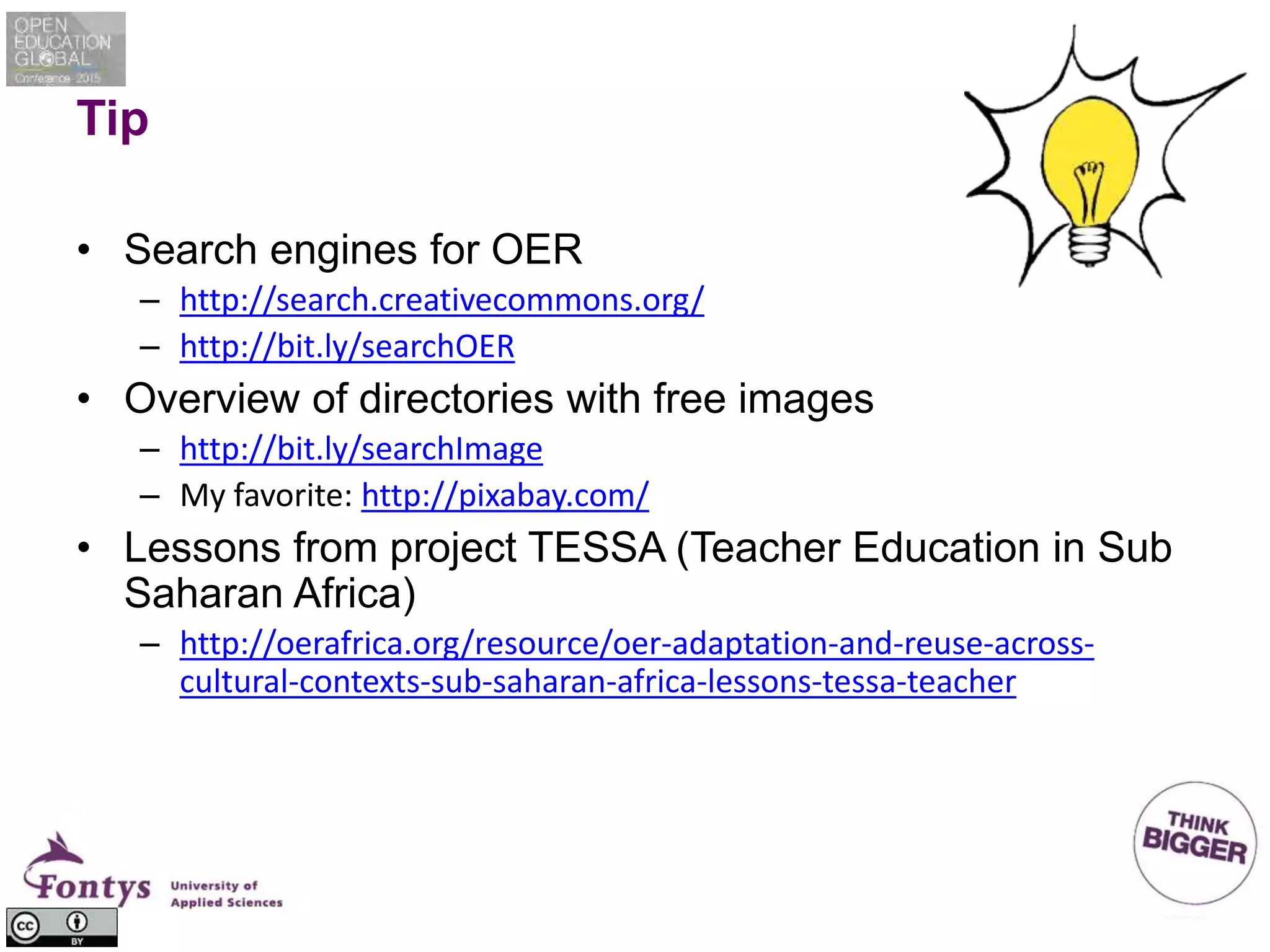 OER Roadmap (OE Global Pre-conference workshop) | PPT