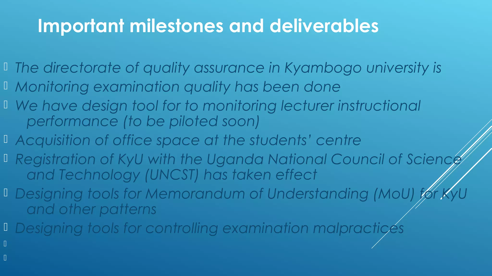 Roadmap of Quality Assurance in kyambogo university | ODP