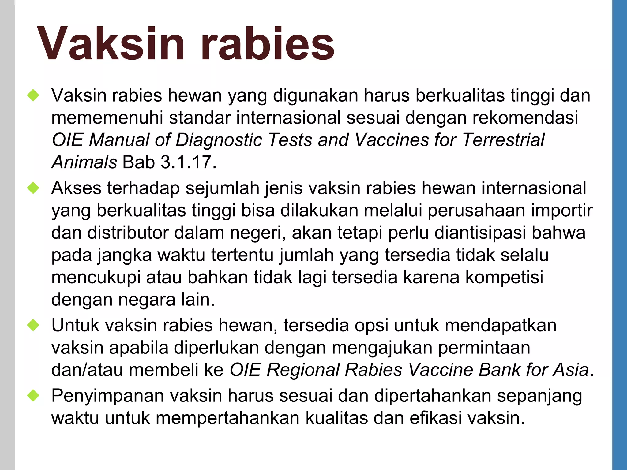 Roadmap Pembebasan Rabies Menuju Indonesia Bebas Rabies 2030 - PUSVETMA ...