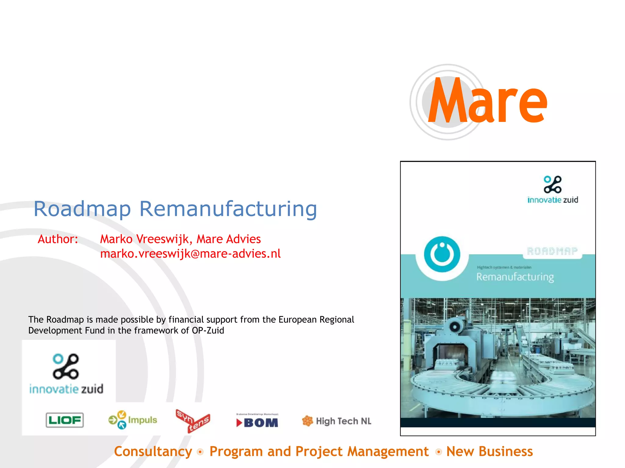 Roadmap remanufacturing | PDF