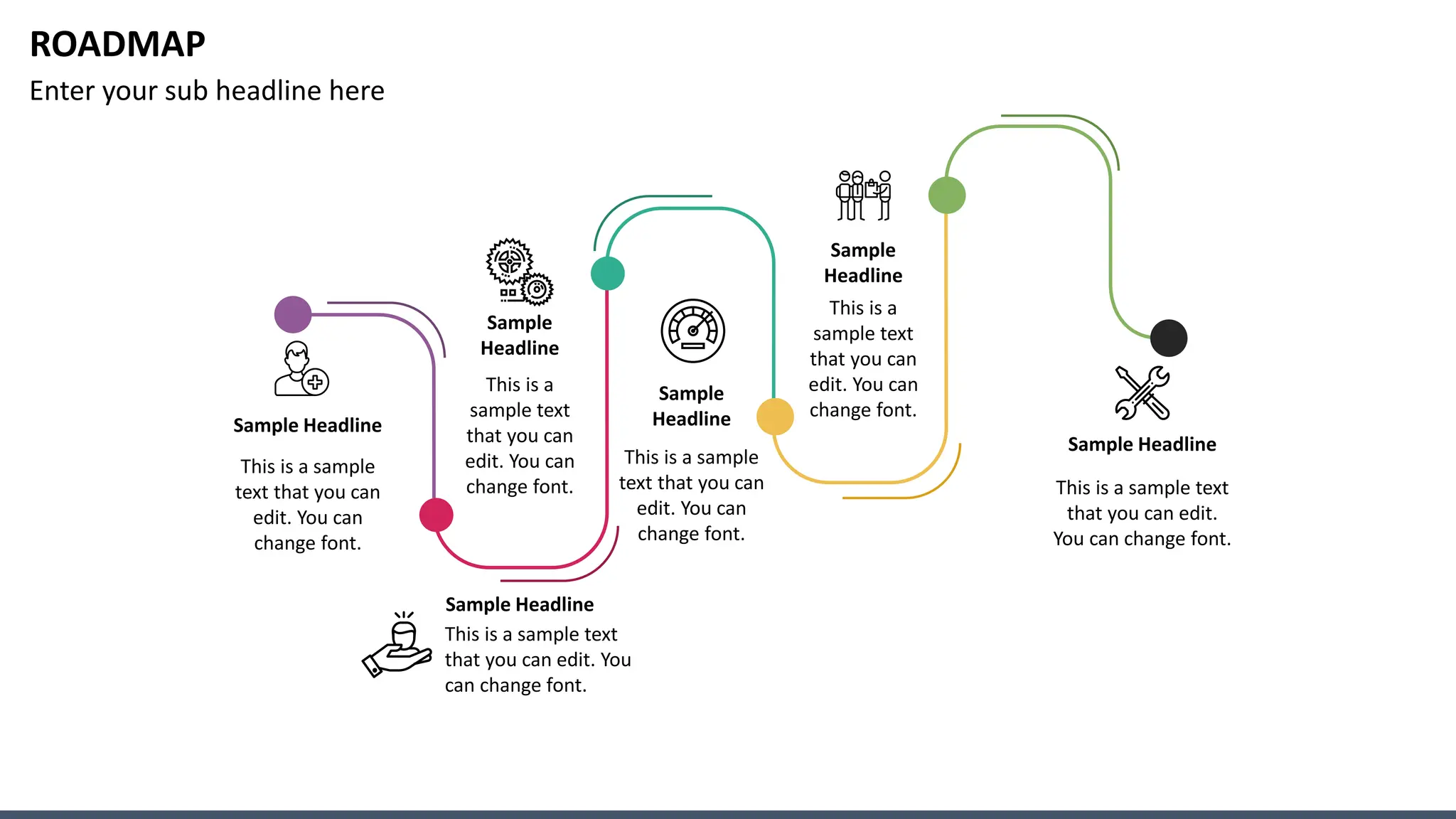 roadmap slide template which will help PM to make presentation | PPTX