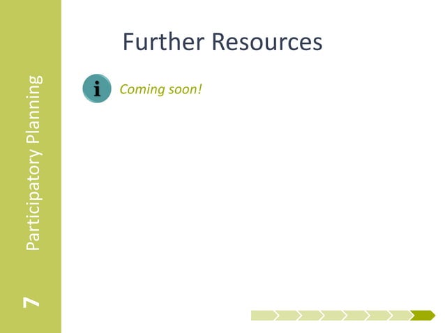 Step 7: Participatory Planning | PPT