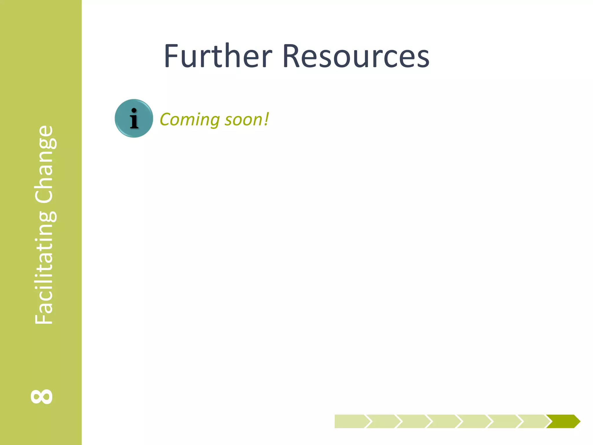 Step 8: Facilitating Change | PDF