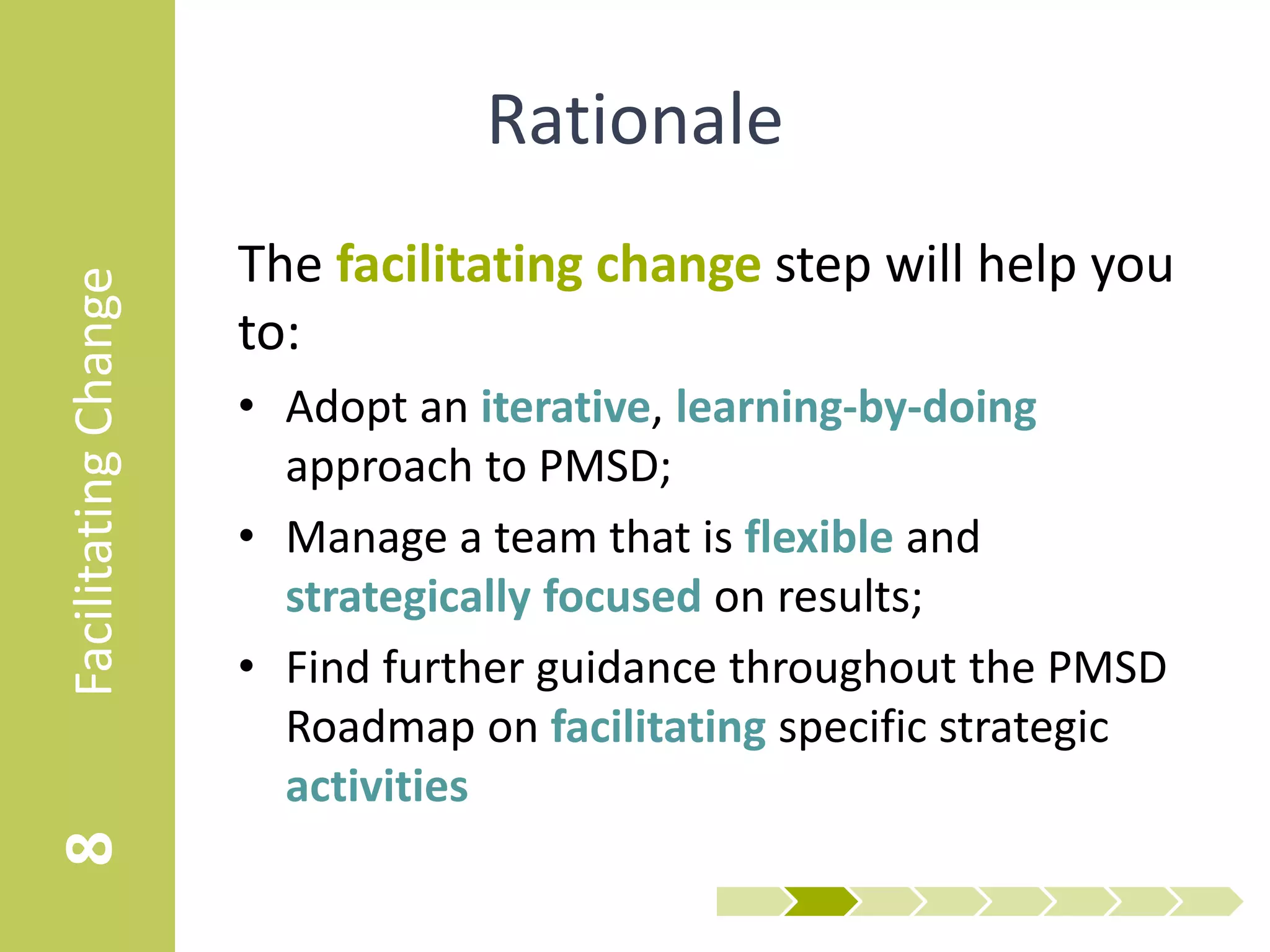 Step 8: Facilitating Change | PDF