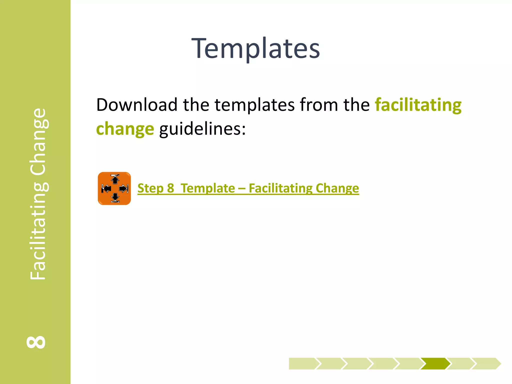 Step 8: Facilitating Change | PDF
