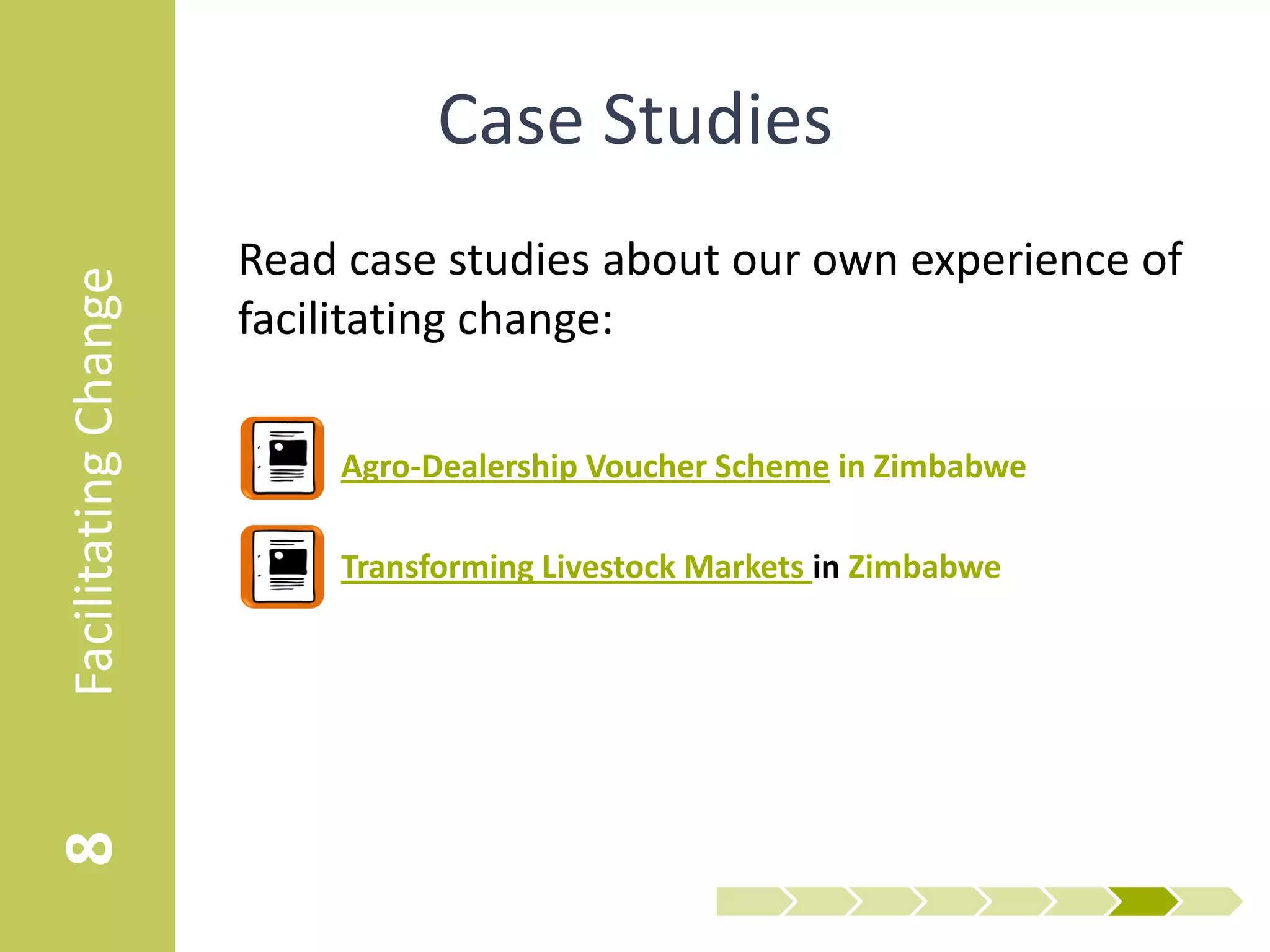 Step 8: Facilitating Change | PDF