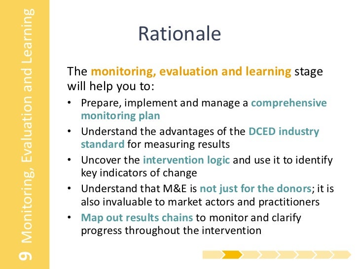 Step 9: Monitoring, Evaluation and Learning