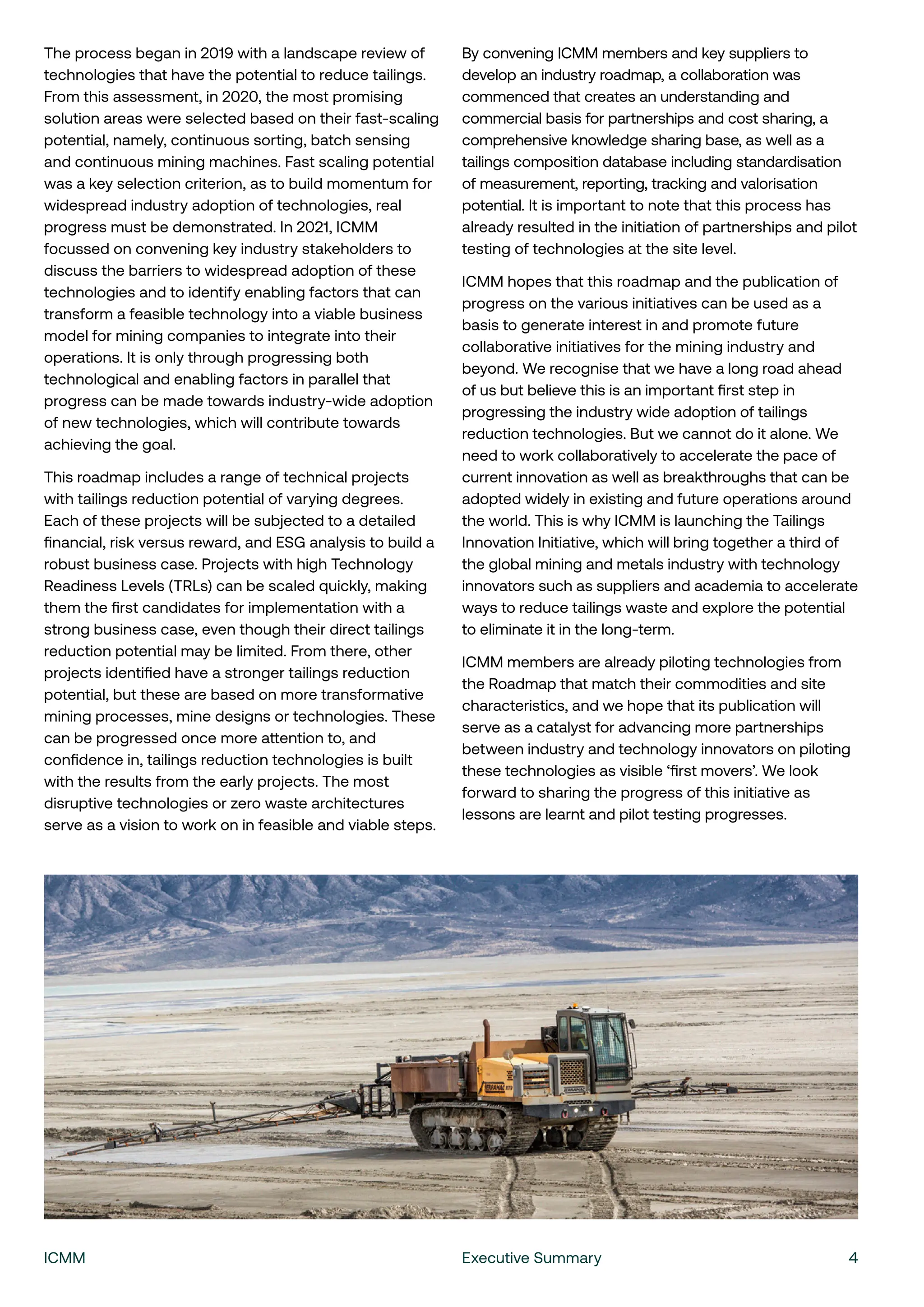 roadmap_tailings-reduction geotecnia barragens | PDF