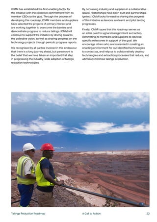 roadmap_tailings-reduction geotecnia barragens | PDF