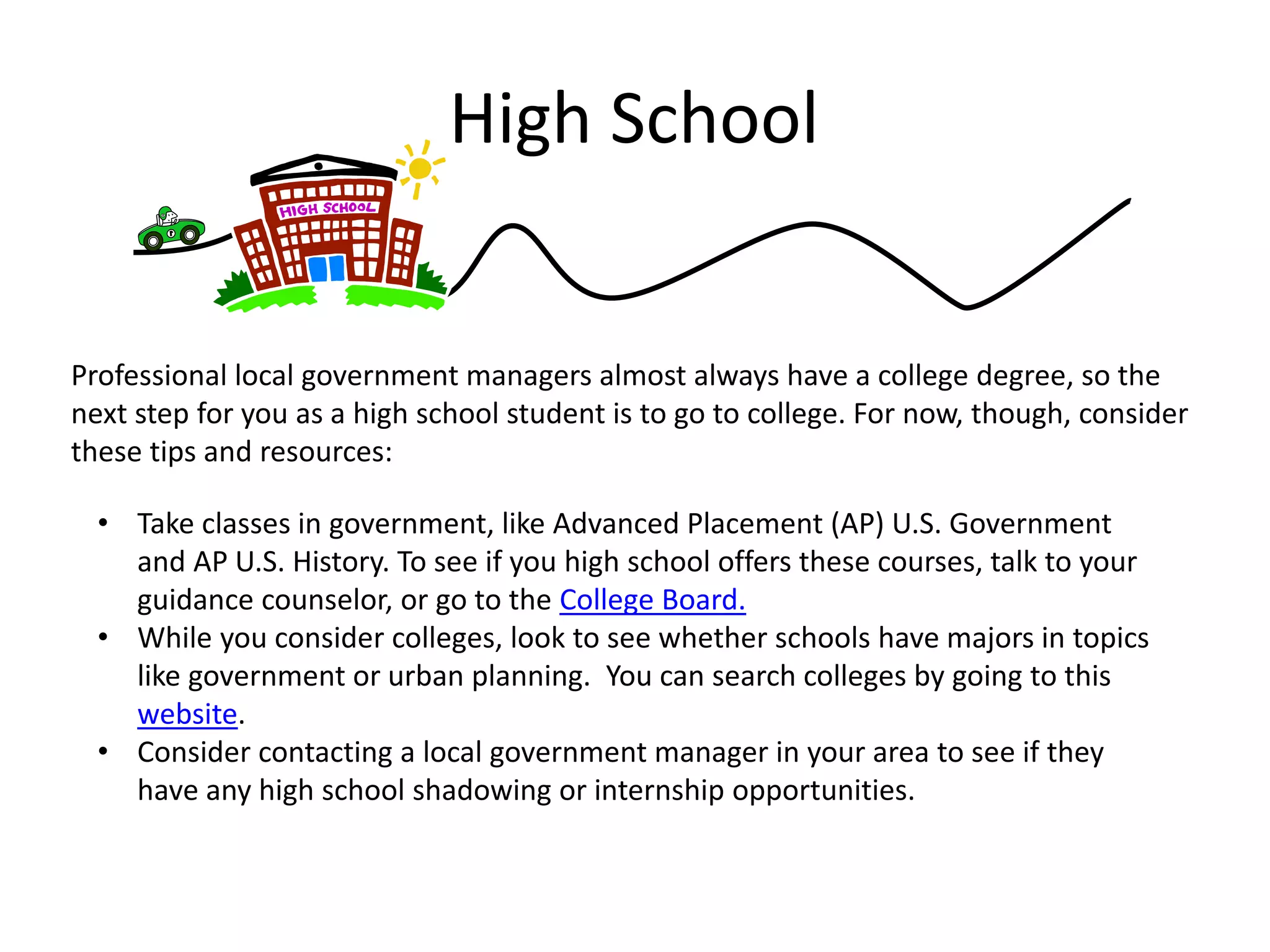 Roadmap to a career in professional local government | PPTX