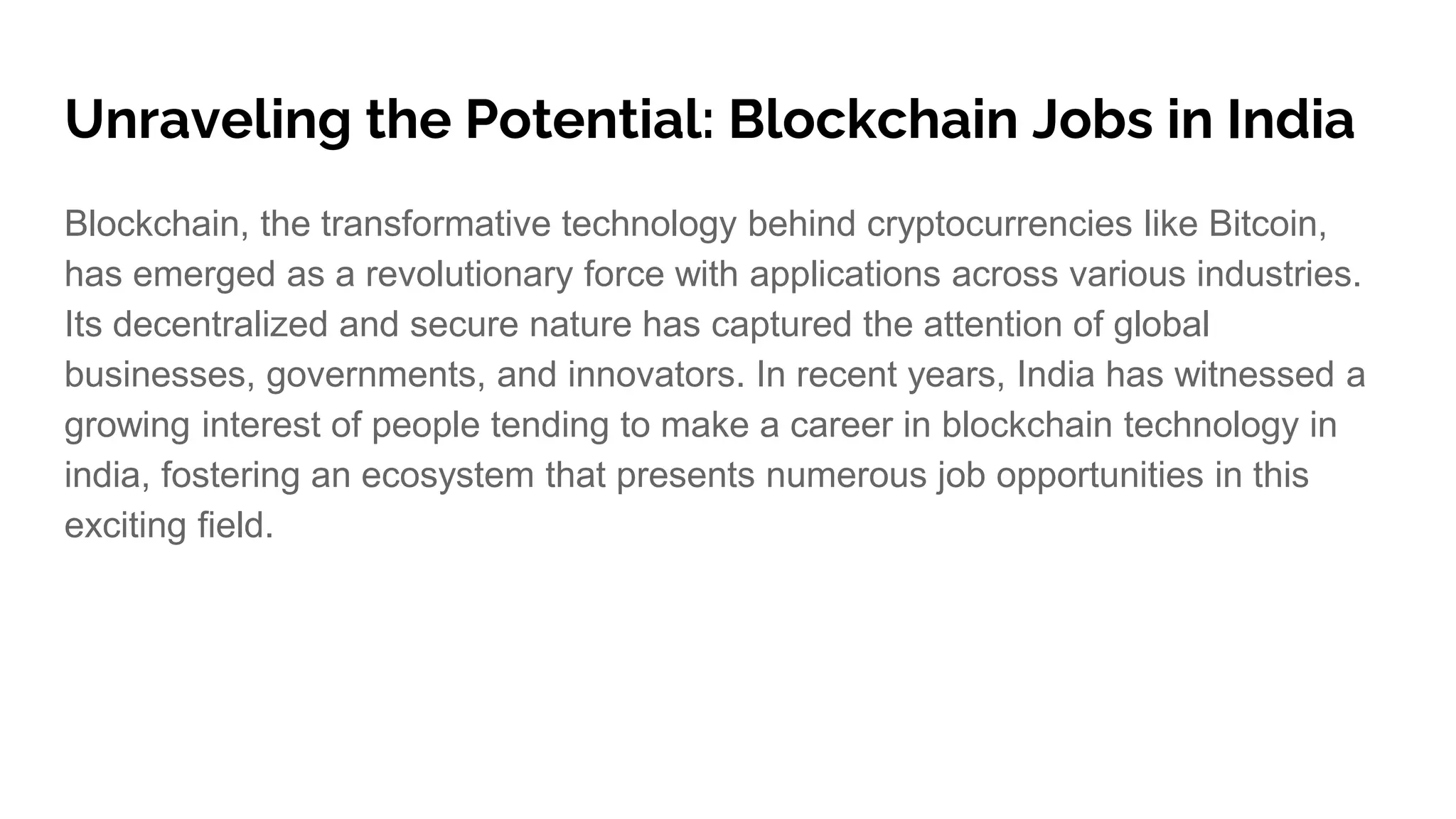 Roadmap to Become a Blockchain Developer - ASB | PPTX