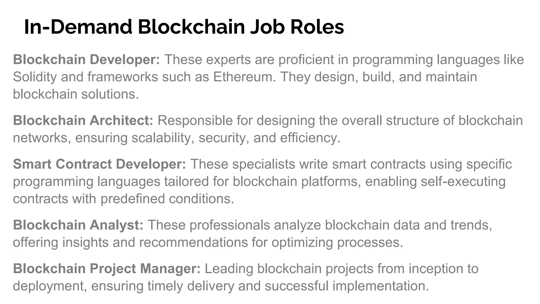 Roadmap to Become a Blockchain Developer - ASB | PPTX