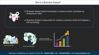 How to Become a Business Analyst ?| Roadmap to Become Business Analyst | Simplilearn | PPTX