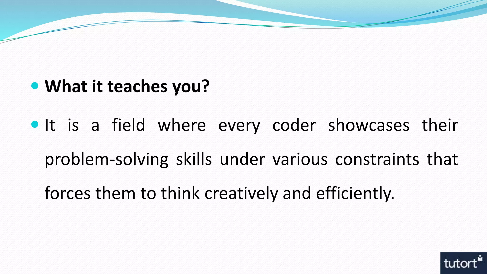 Road map to competitive programming | PPT