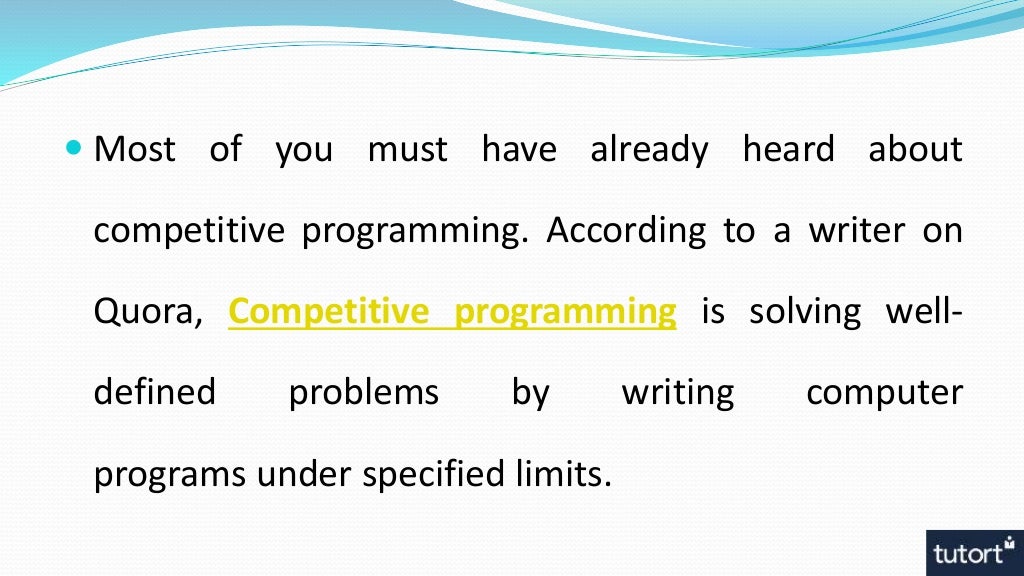 Road map to competitive programming