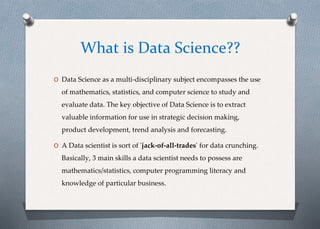 Data Science Roadmap by Swapnil Microsoft | PPTX