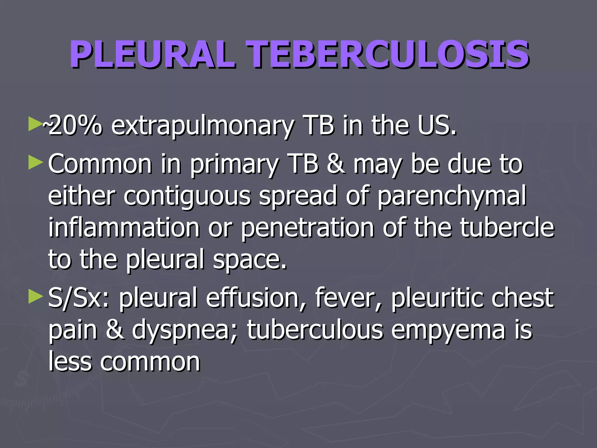 Roadmap To Diagnosis & Treatment Of Extrapulmonary Tb | PPT