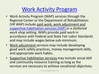 Roadmap to employment day services2_9_15 | PPT