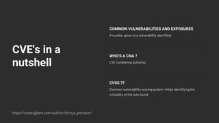 Road map to getting your first cve | PDF