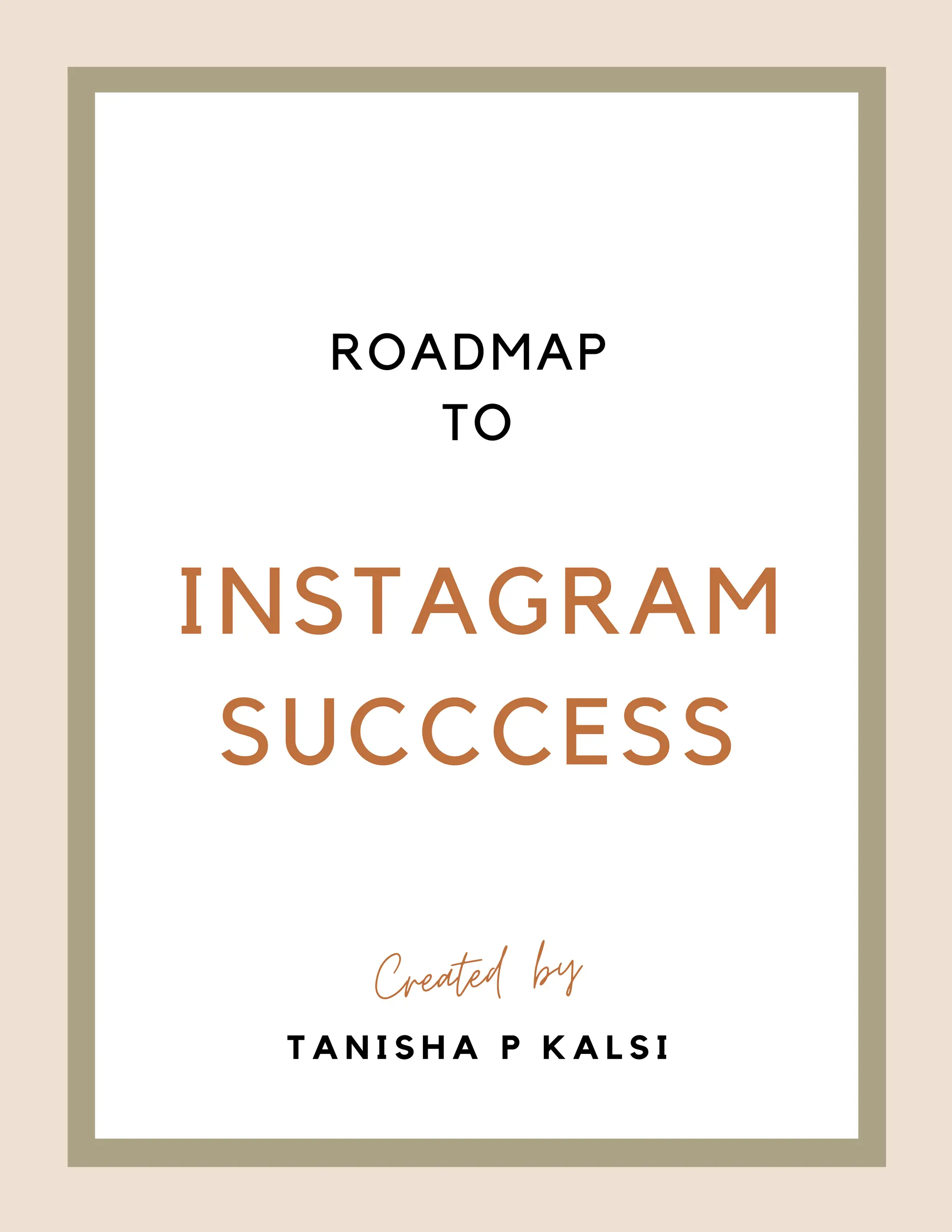 Roadmap to Instagram Success - Social Media Guide | PDF