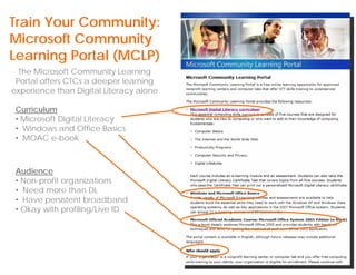Roadmap To Microsoft Training Resources | PDF
