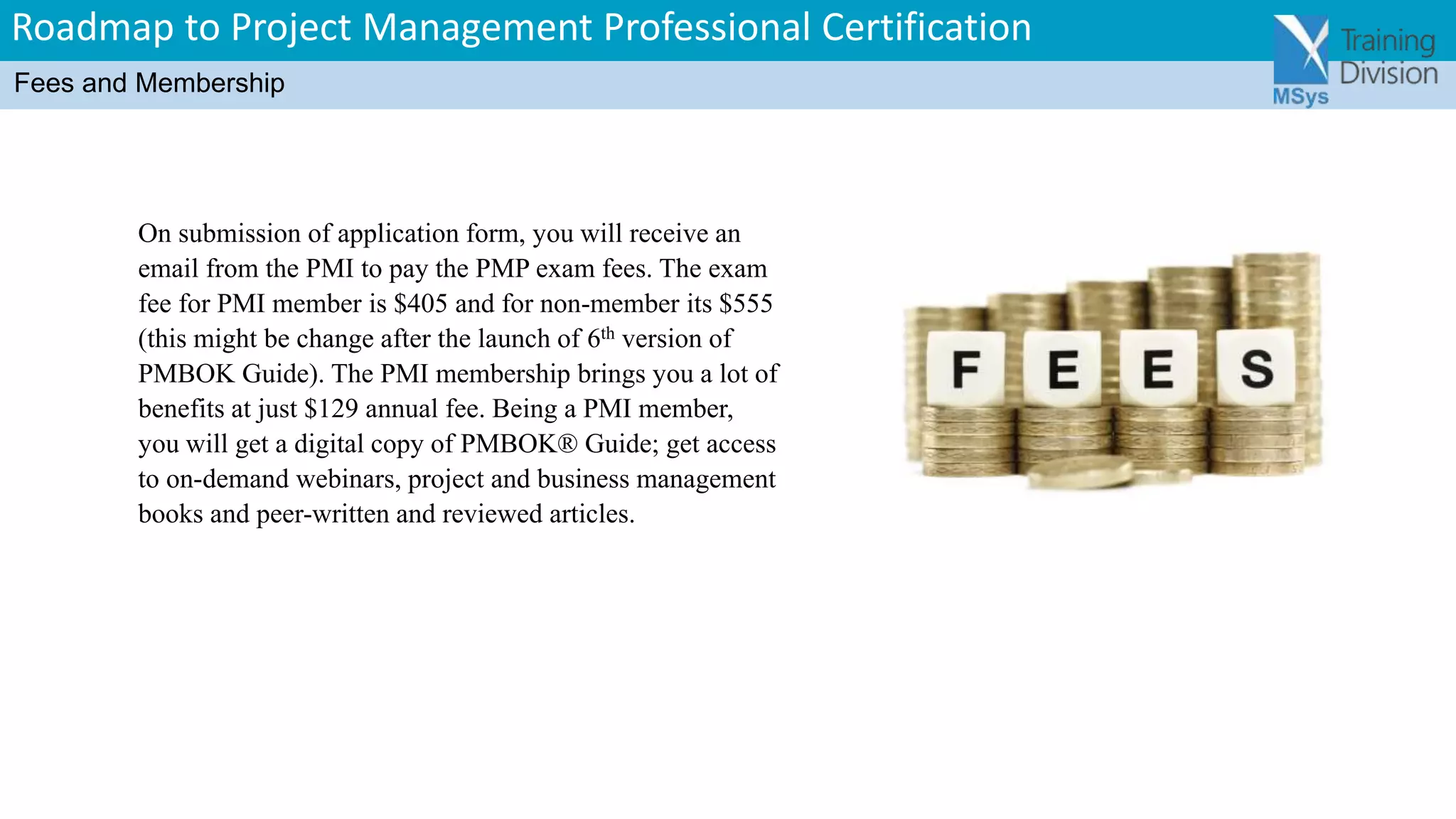 Roadmap to project management professional certification | PPTX