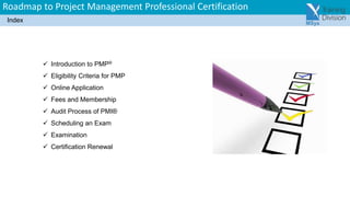Roadmap to project management professional certification | PPTX