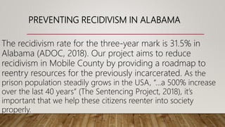 Roadmap to reentry resources in mobile county anti recidivism service ...