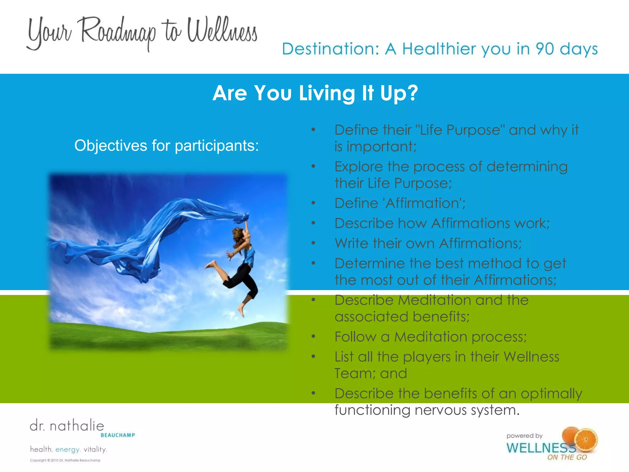 Roadmap To Wellness Synopsis | PPT