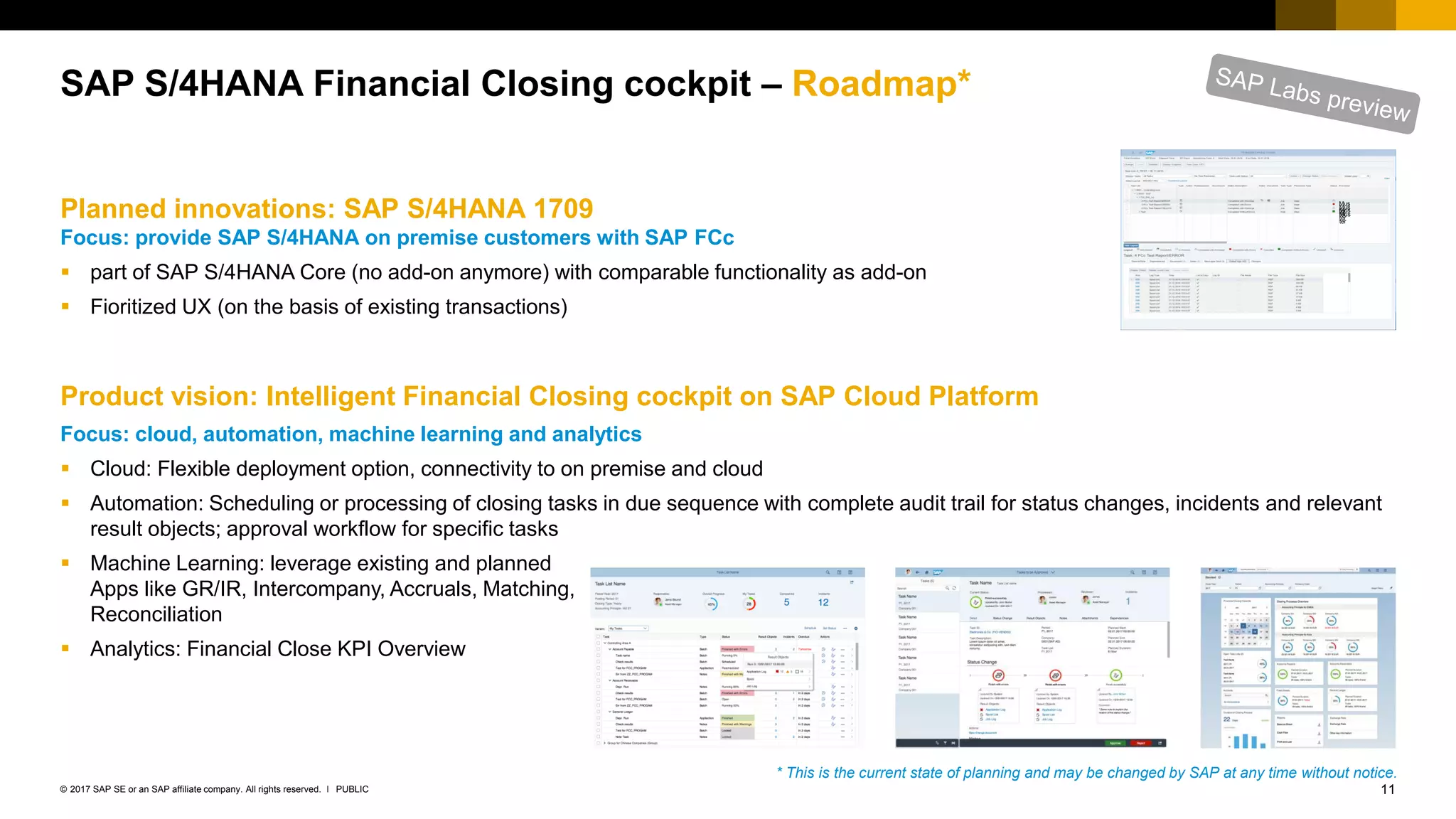 SAP Financial Closing cockpit in SAP S/4HANA; status and Roadmap | PDF