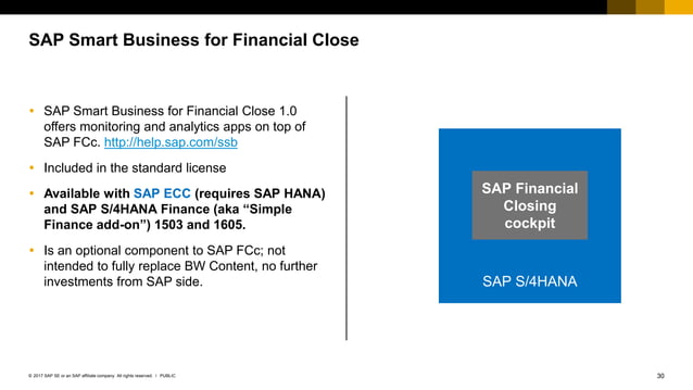 SAP Financial Closing cockpit in SAP S/4HANA; status and Roadmap | PDF ...
